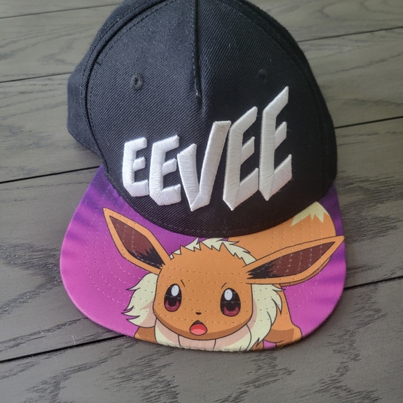Pokemon | Accessories | Pokemon Eevee Hat Cap Snapback Osfm Rare | Poshmark